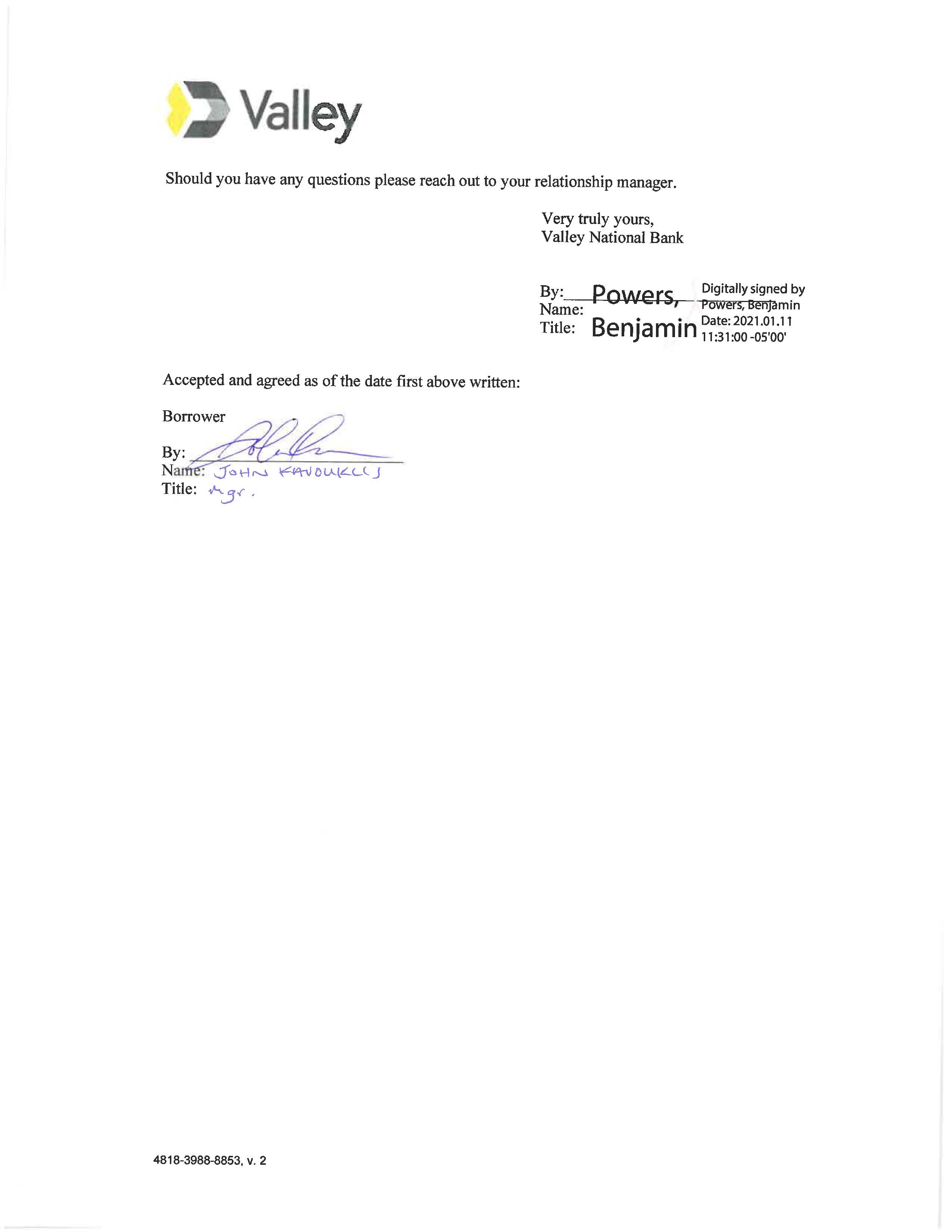 KPG Tampa, LLC – International Swaps and Derivatives Association